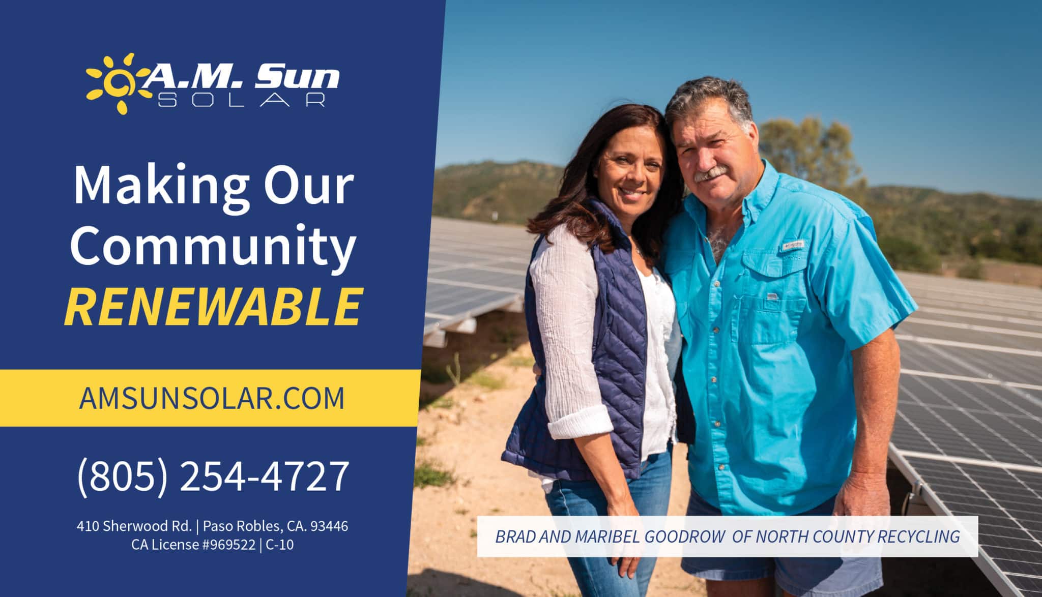 A.M. Sun Solar helps North County Recycling GO GREEN! | A.M. Sun Solar ...